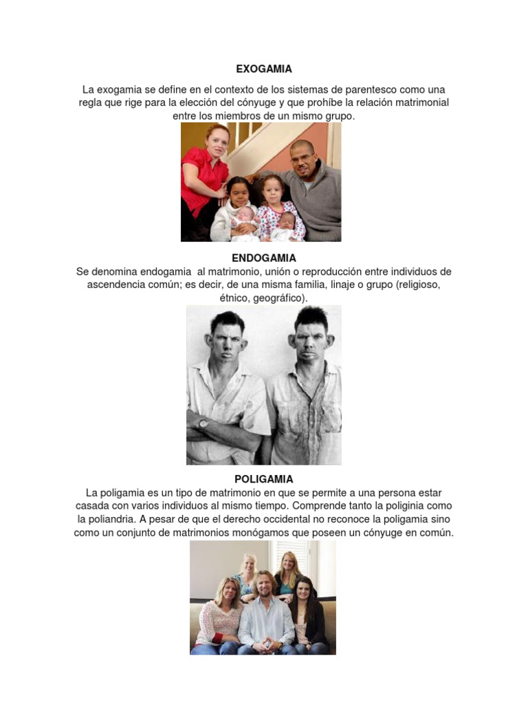 EXOGAMIA | PDF | Monogamia | Poligamia