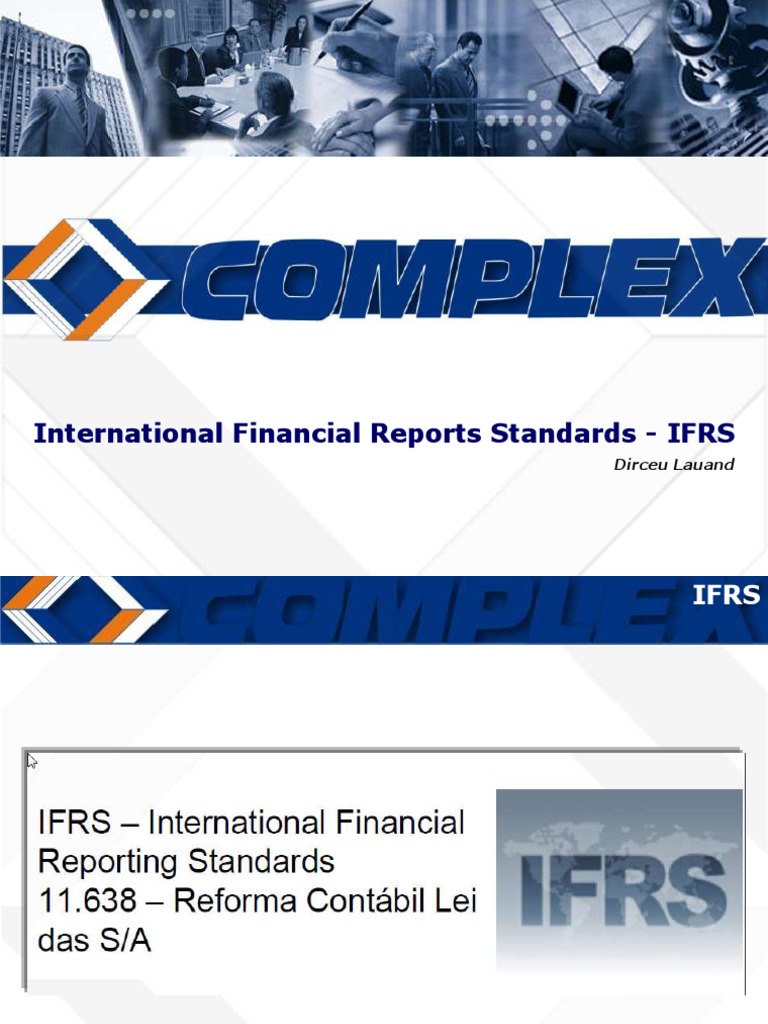 9 - 00 - Complex - Dirceu Lauand - IFRS PDF | PDF | Contabilidade | Economia de negócios