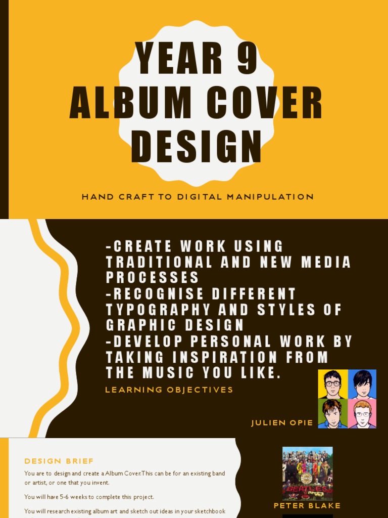Year 9 Album Cover Design Project | PDF