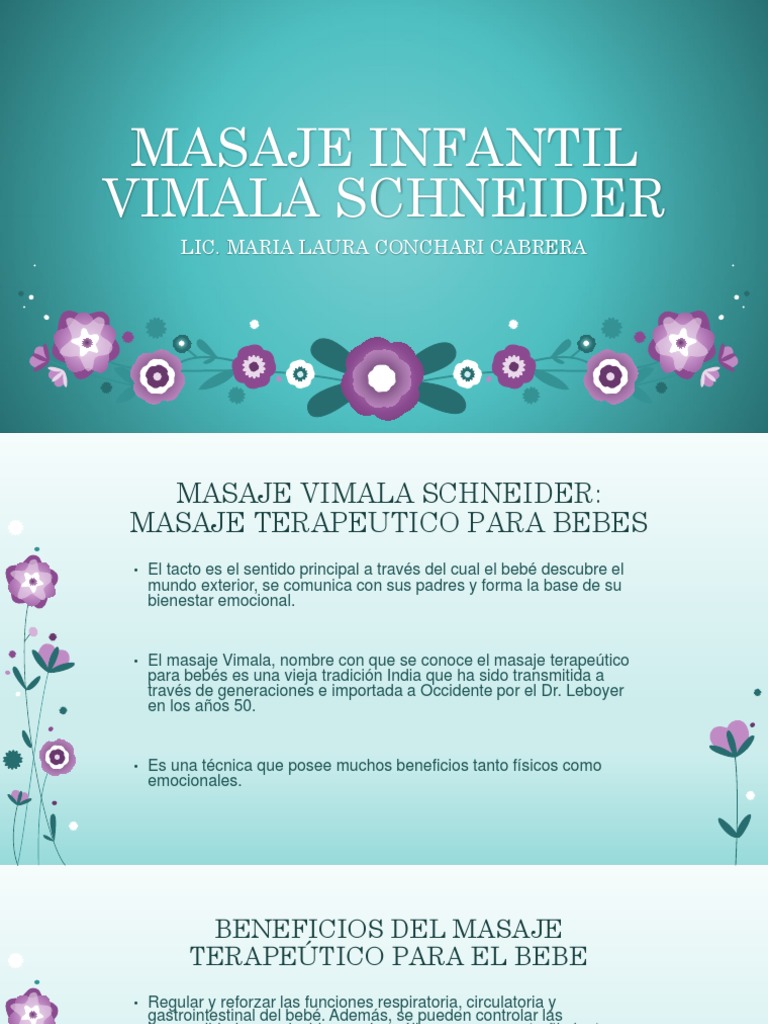 Tema Masaje Infantil Vimala | PDF | Masaje | Mano