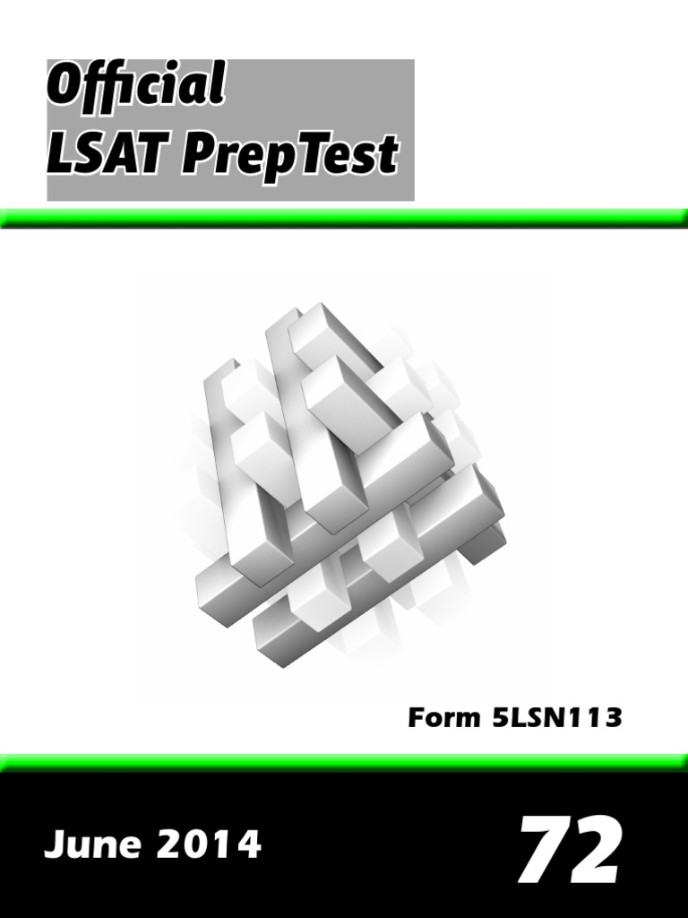 Lsat 72 PDF | PDF | Law School Admission Test | Copyright Law