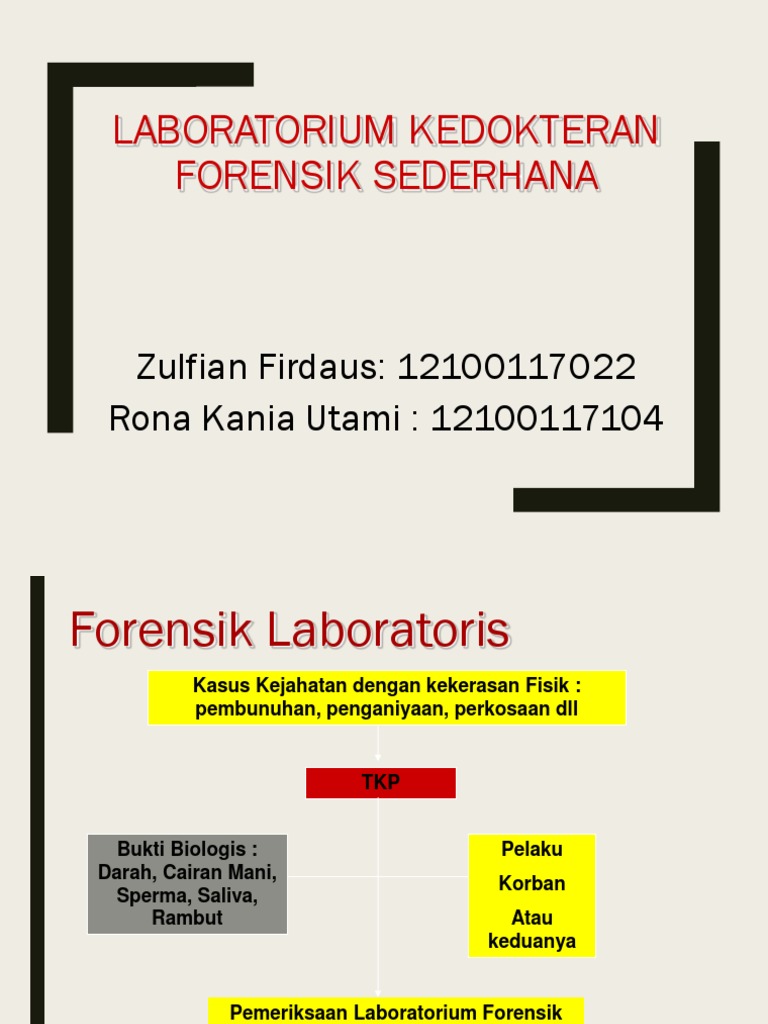 Lab Forensik Zul Rona | PDF