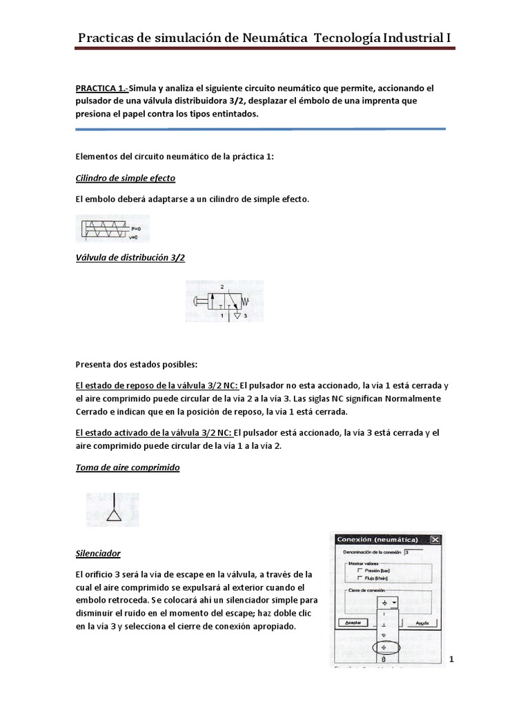 Practicas de Neumatica PDF | PDF | Solenoide | Point and Click