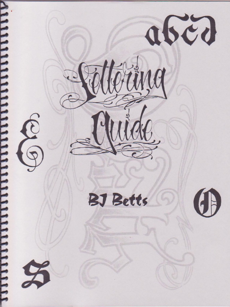 BJ Betts Custom Lettering Guide1 | PDF