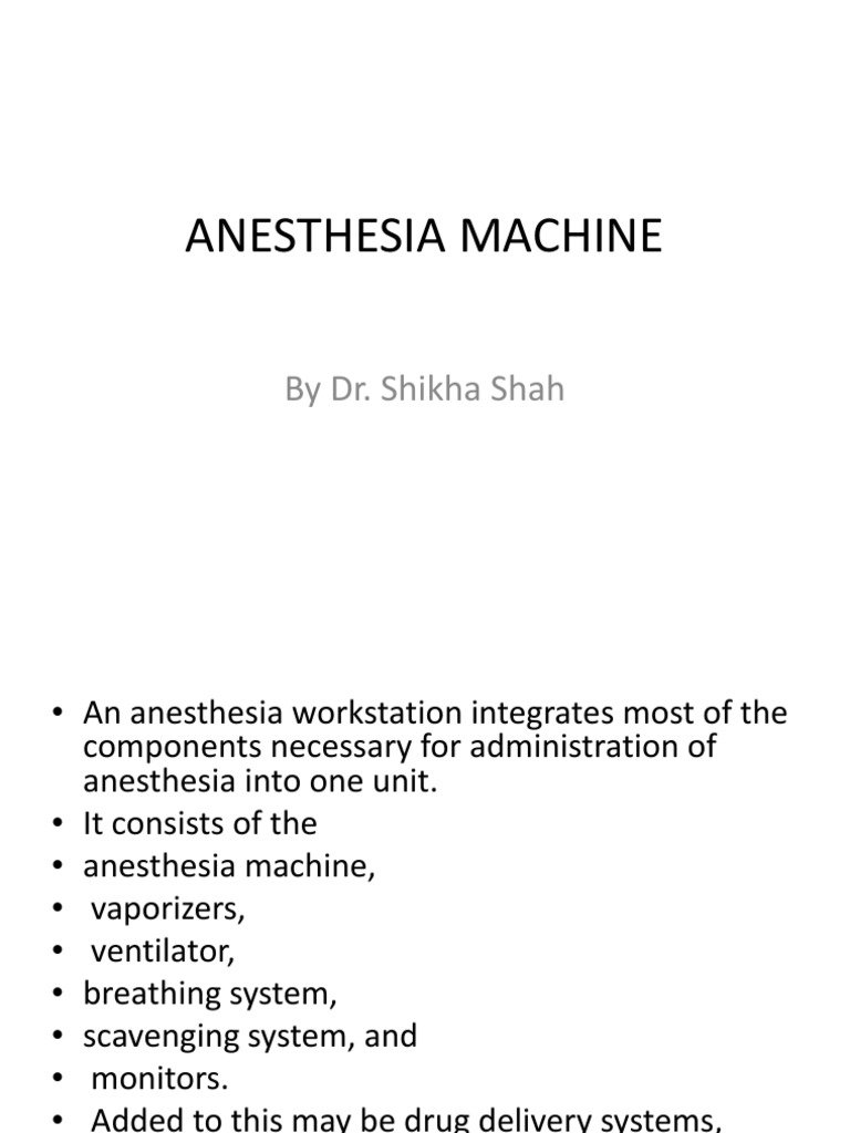 Anesthesia Machine | PDF | Valve | Pressure Measurement