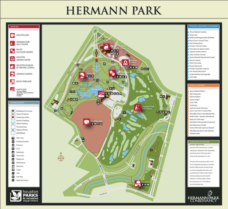 Hermann Park Map 2010 | PDF | Outdoor Recreation | Tourist Attractions