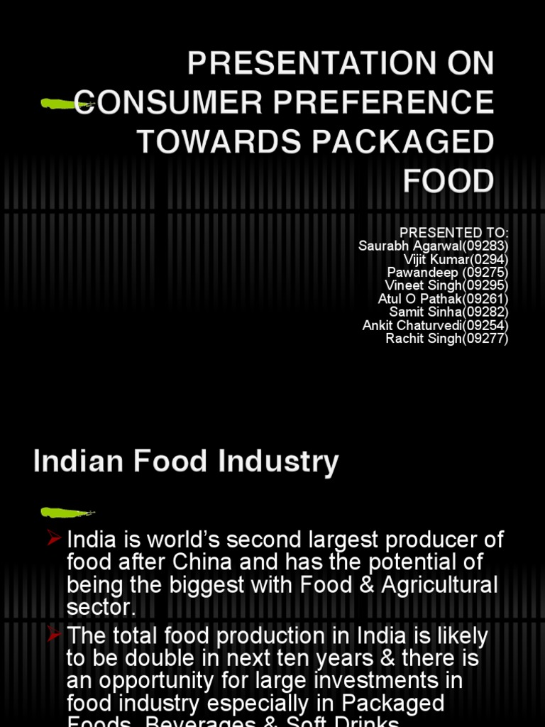 FINAL | PDF | Foods | Food Industry