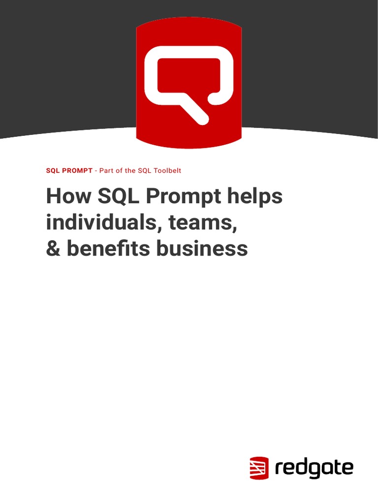 SQL Roi Guide | PDF | Data Management Software | Application Software