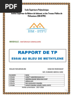 Essai Au Bleu de Méthylène | PDF | Argile | Adsorption