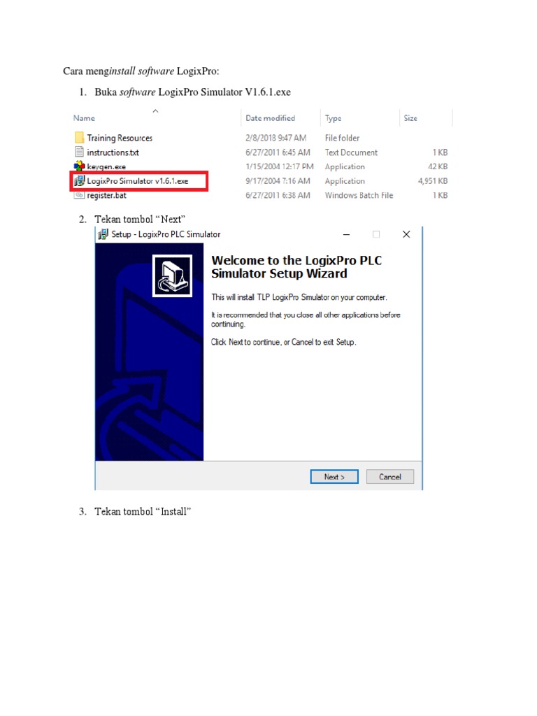 Cara Menginstall Software LogixPro | PDF | Komputer