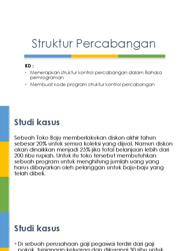 Struktur Kontrol Percabangan | PDF