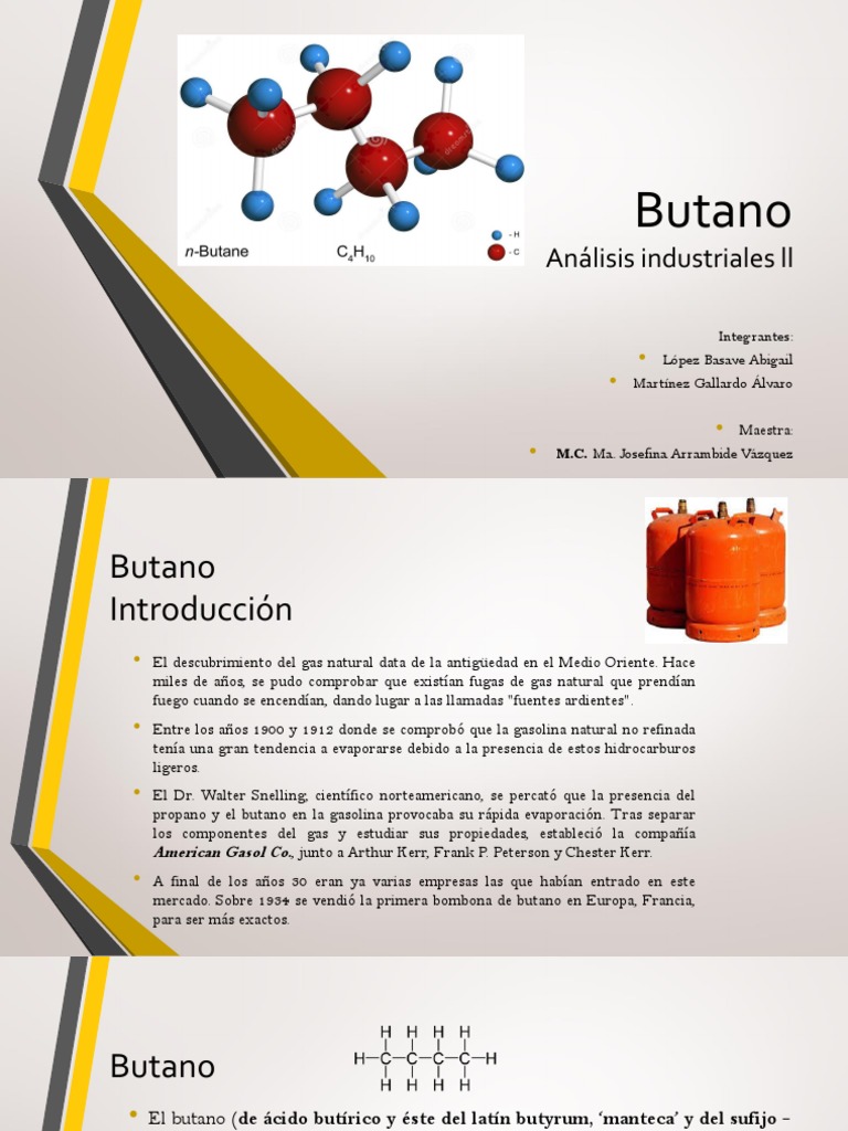 Butano, Analisis Industrial | PDF | Propano | Gas natural