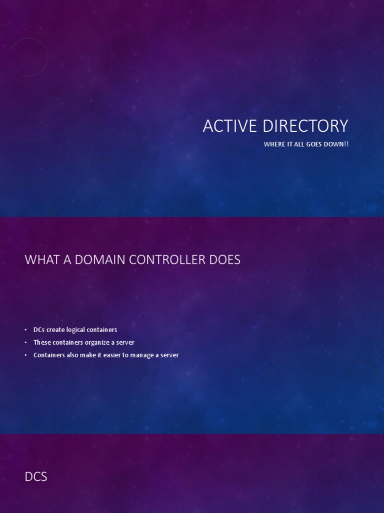 Active Directory - Users | Download Free PDF | Active Directory | Domain Name System