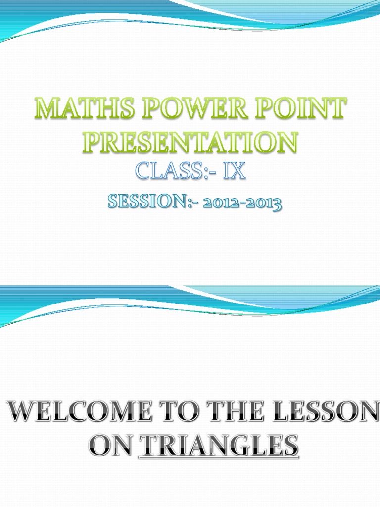 Maths Project-Class 9th | PDF | Triangle | Elementary Geometry