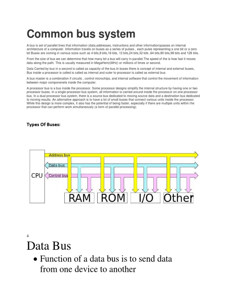 Common Bus System | Download Free PDF | Parallel Computing | Central ...