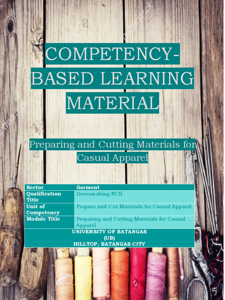 CBLM | PDF | Seam (Sewing) | Sewing