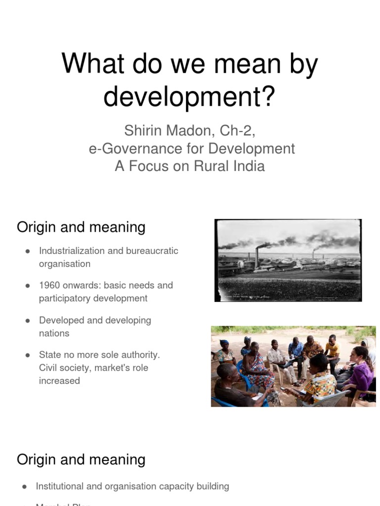 06 What Do We Mean by Development | PDF | Development Economics ...