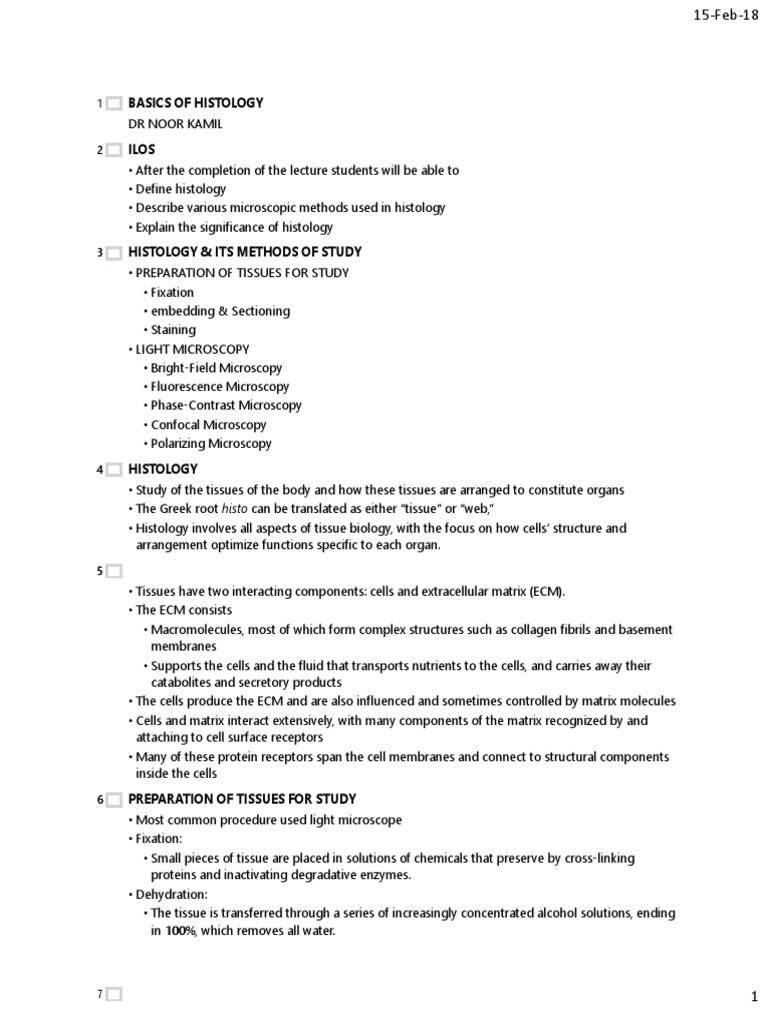 Basic Histology | PDF | Histology | Transmission Electron Microscopy