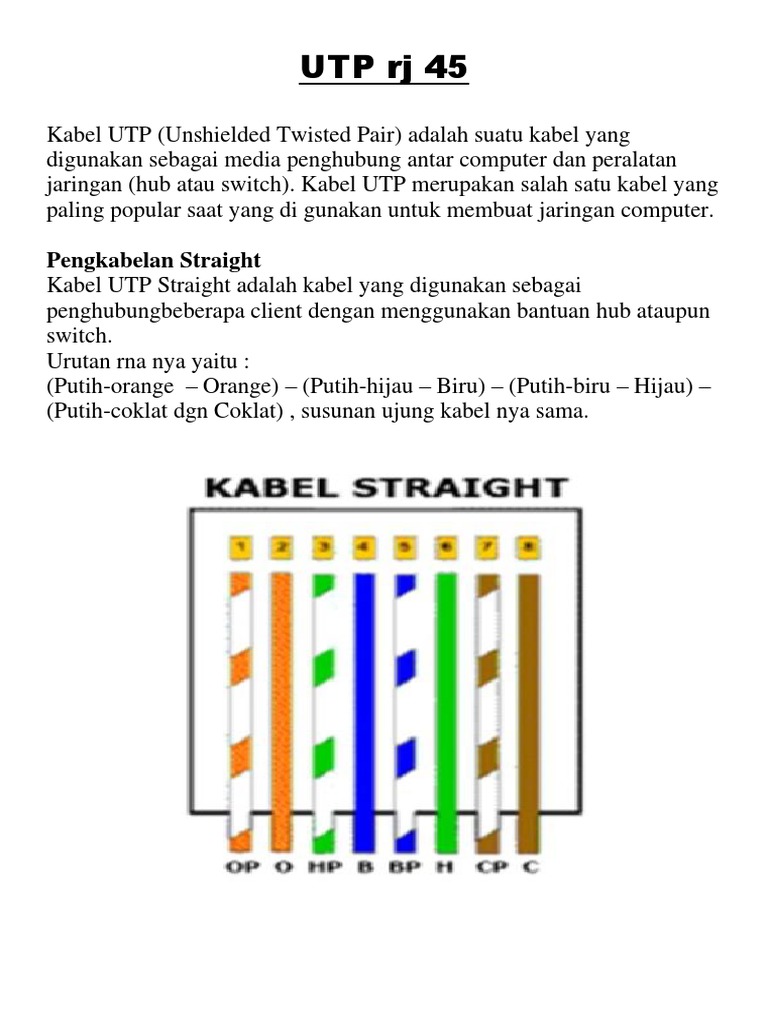 Kabel RJ 45 Dan RJ 11 | PDF