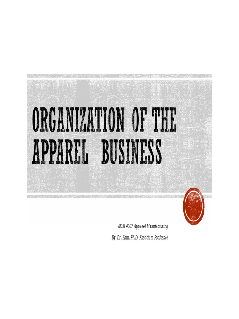 Apparel Manufacturing Insights | PDF | Retail | Supply Chain