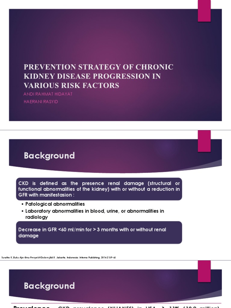 Prevention Strategy of Chronic Kidney Disease Progression in | PDF ...