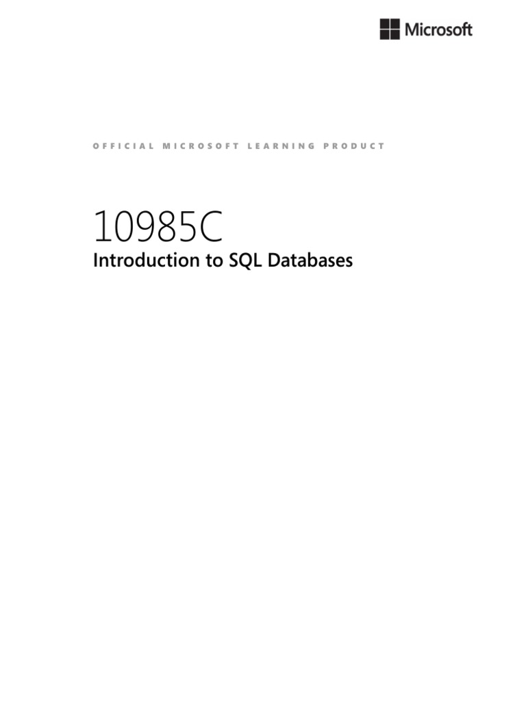 10985C ENU Companion | PDF | Database Index | Databases