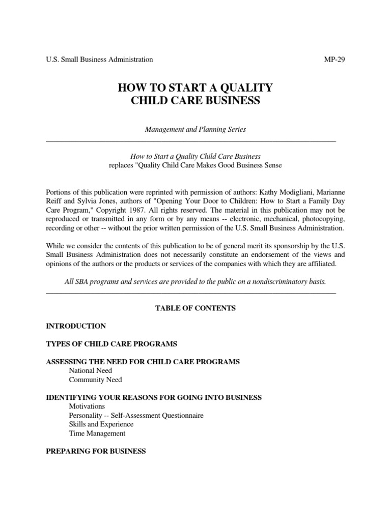 Daycare 101 | PDF | Liability Insurance | S Corporation