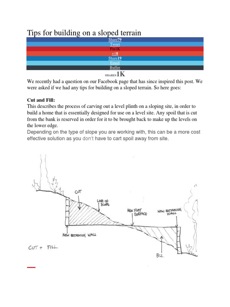 Tips for Building on a Sloped Terrain | Basement | Sanitary Sewer