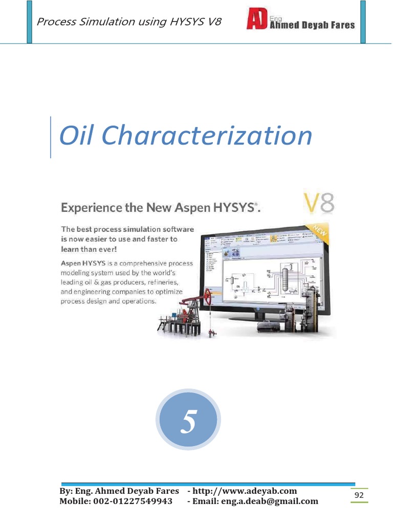 Oil Characterization: Process Simulation Using HYSYS V8 | Download Free ...