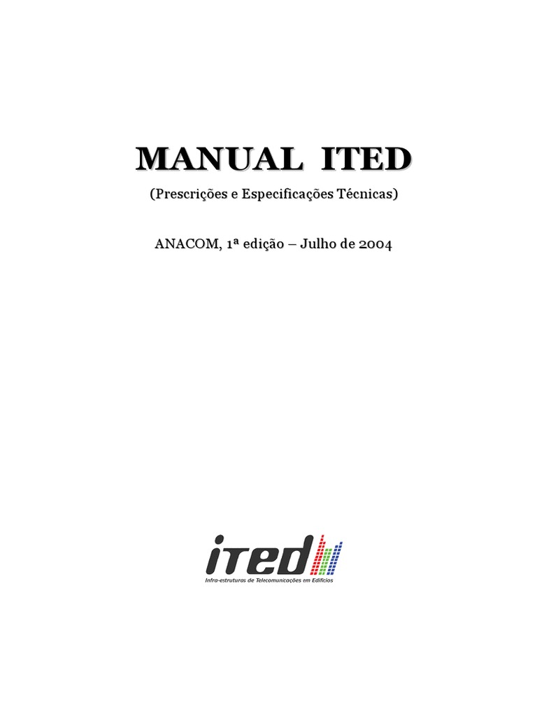Manual ITED 1julho2004 2 PDF | PDF | Negócios | Tecnologia e Engenharia