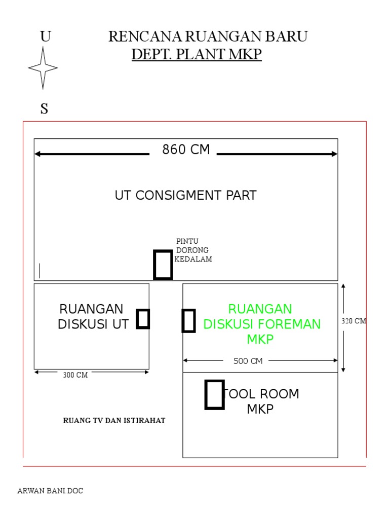 Rencana Ruangan Baru Plant MKP | PDF