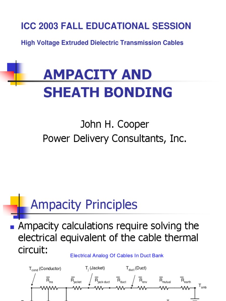 High Voltage Cable Ampacity Insights | PDF | Electrical Conductor ...