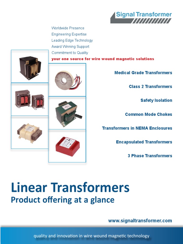 Linear Transformers at A Glance | PDF | Electrical Connector | Fuse ...