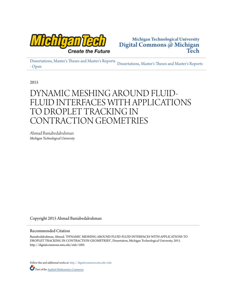Openfoam 2d Refinement Explanation Dynamic Meshing Around Fluid-Fluid Interfaces With ...