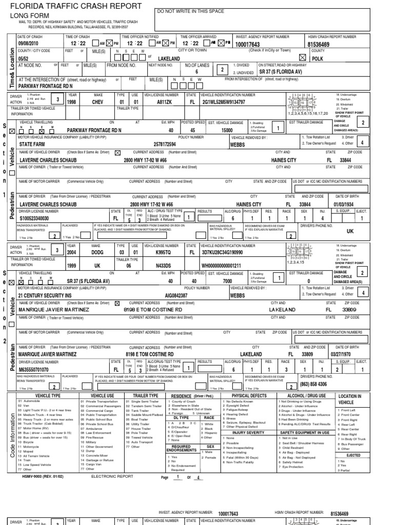 Fatal Crash Report | PDF