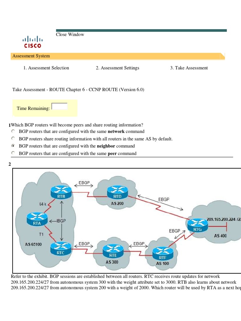 Chapter 6 CCNP ROUTE Version 6 0 PDF | PDF | Routing | Router (Computing)