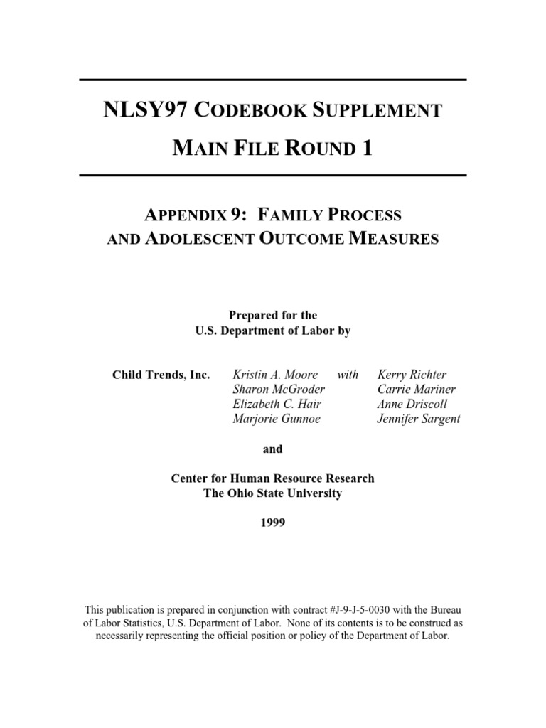 Codebook Supplement | PDF | Validity (Statistics) | Internal Consistency