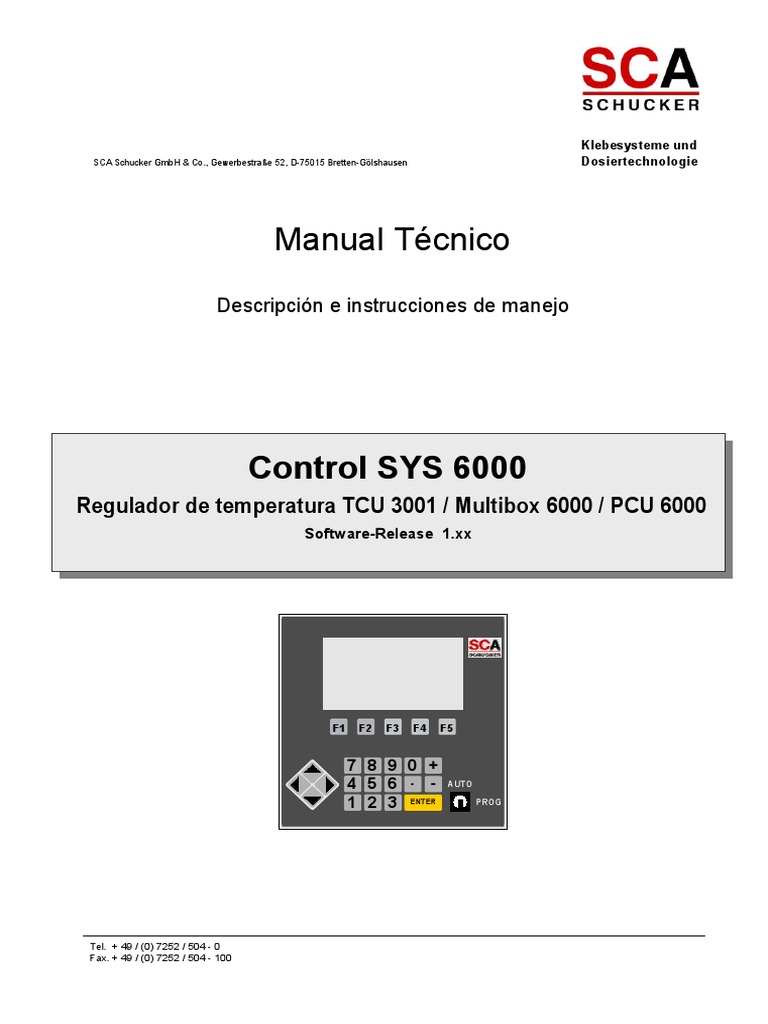 Descripcion e Instrucciones de Manejo SYS 6000 PDF | PDF | Caldera ...