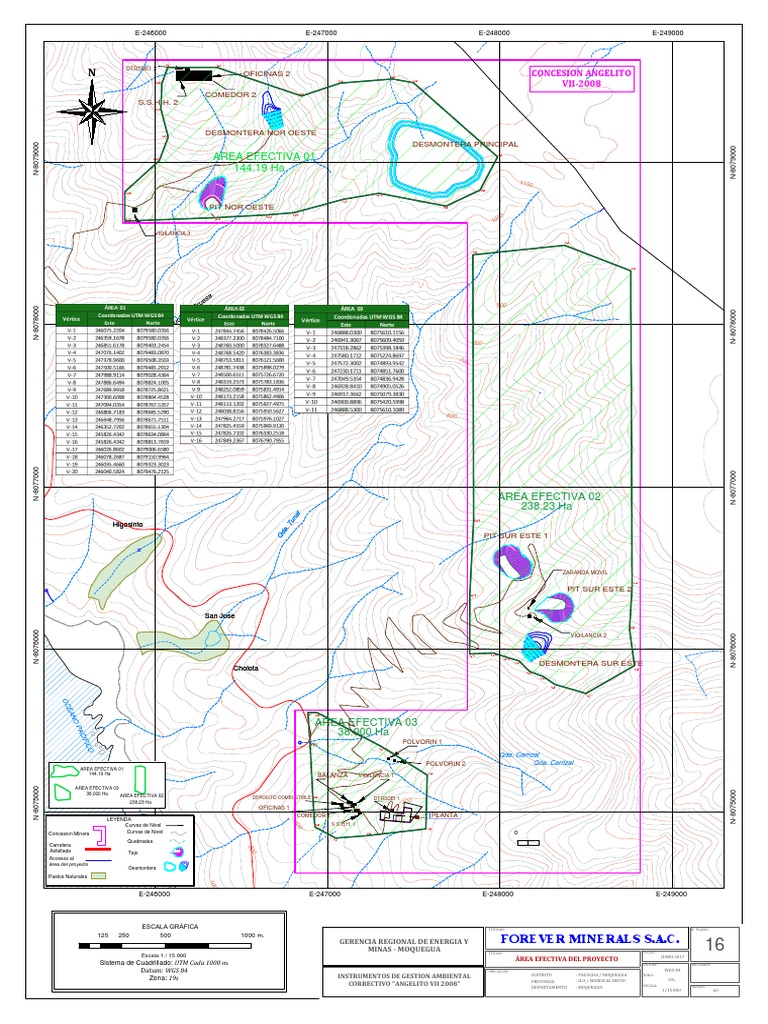 16 Plano #16 Area Efectiva-A-3 | PDF | Cartografía | Datos