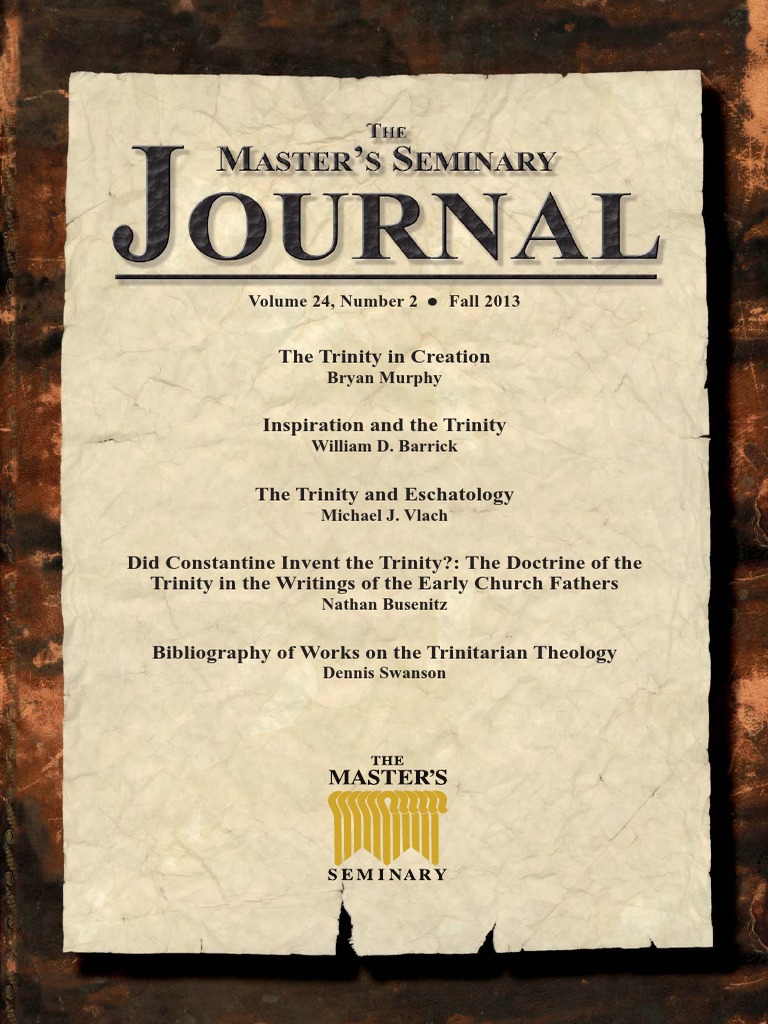 Msj24.2 Trinity Inspiration Etc | PDF | Grammatical Number | Trinity