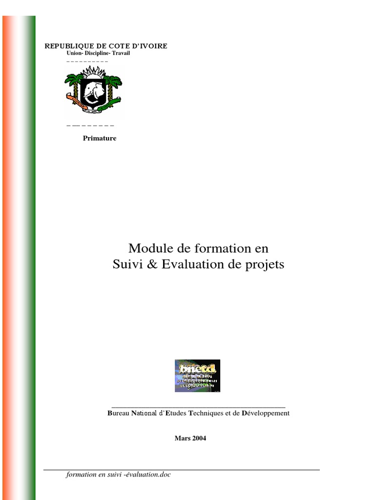 Formation en Suivi et Évaluation | PDF | Partie prenante | Informations