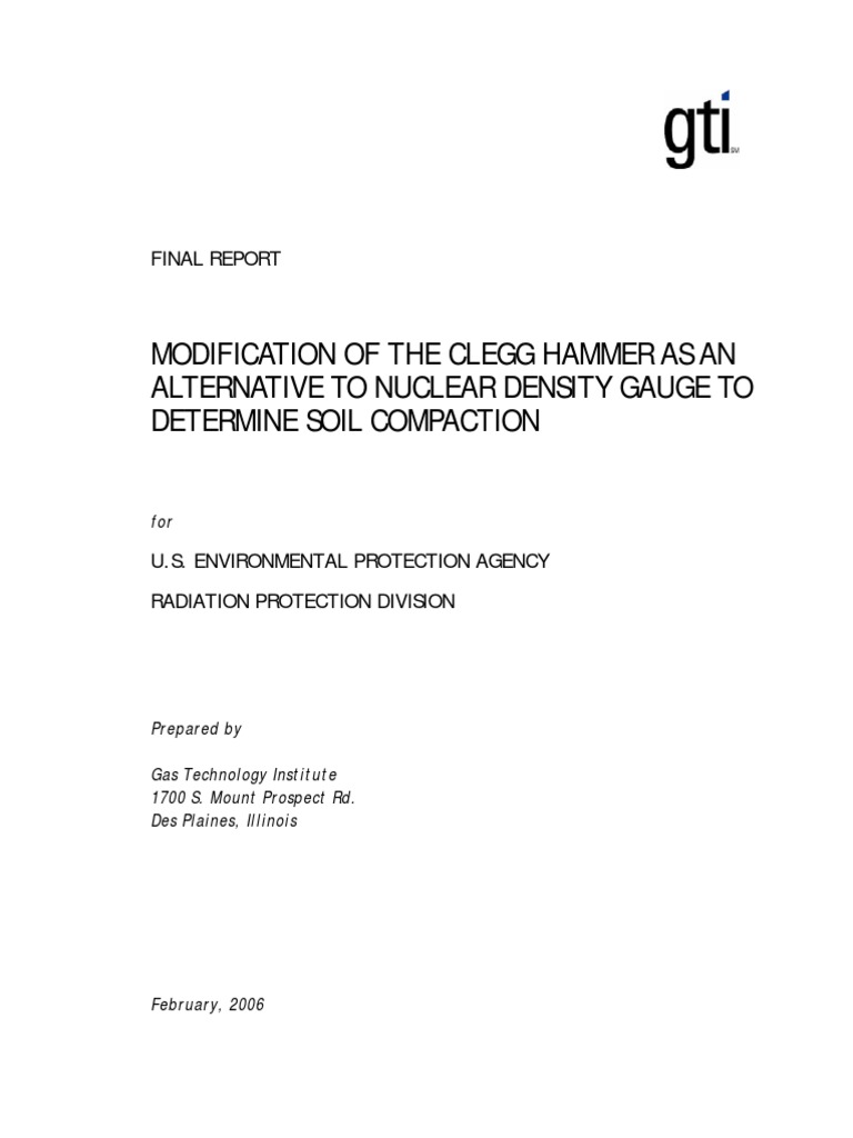 Clegg Hammer PDF | PDF | Calibration | Soil