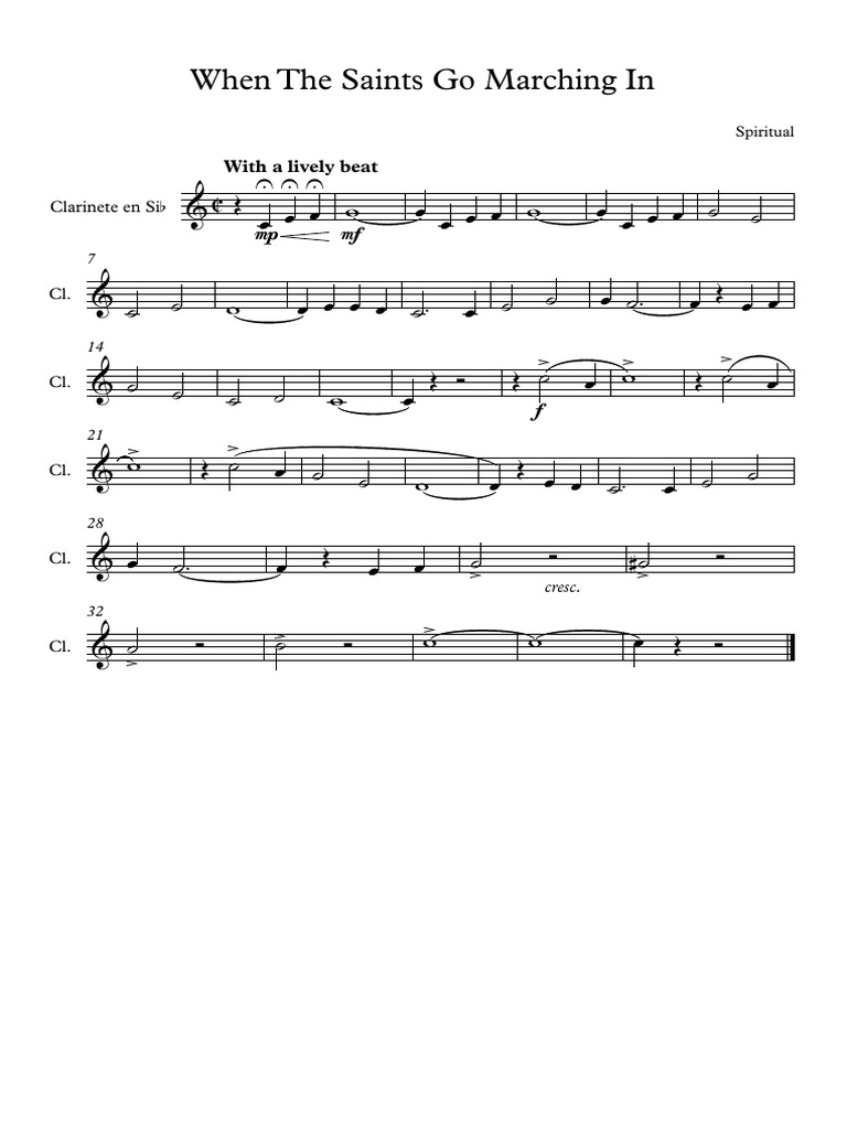 When The Saints Go Marching in | PDF