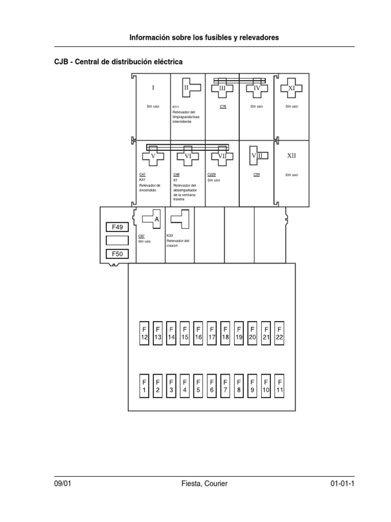 01 01 Informacion Sobre Los Fusibles Y Relevadores Pdf Vehículos