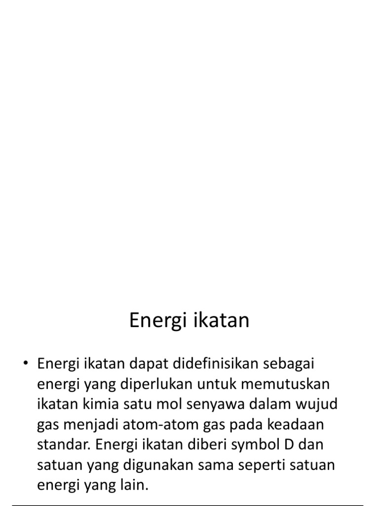 Energi Ikat | PDF