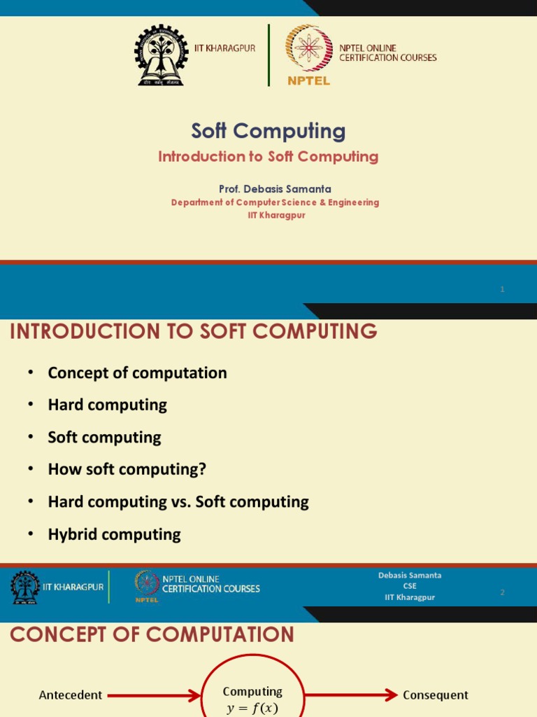 Introduction To Soft Computing | PDF | Artificial Neural Network | Fuzzy Logic
