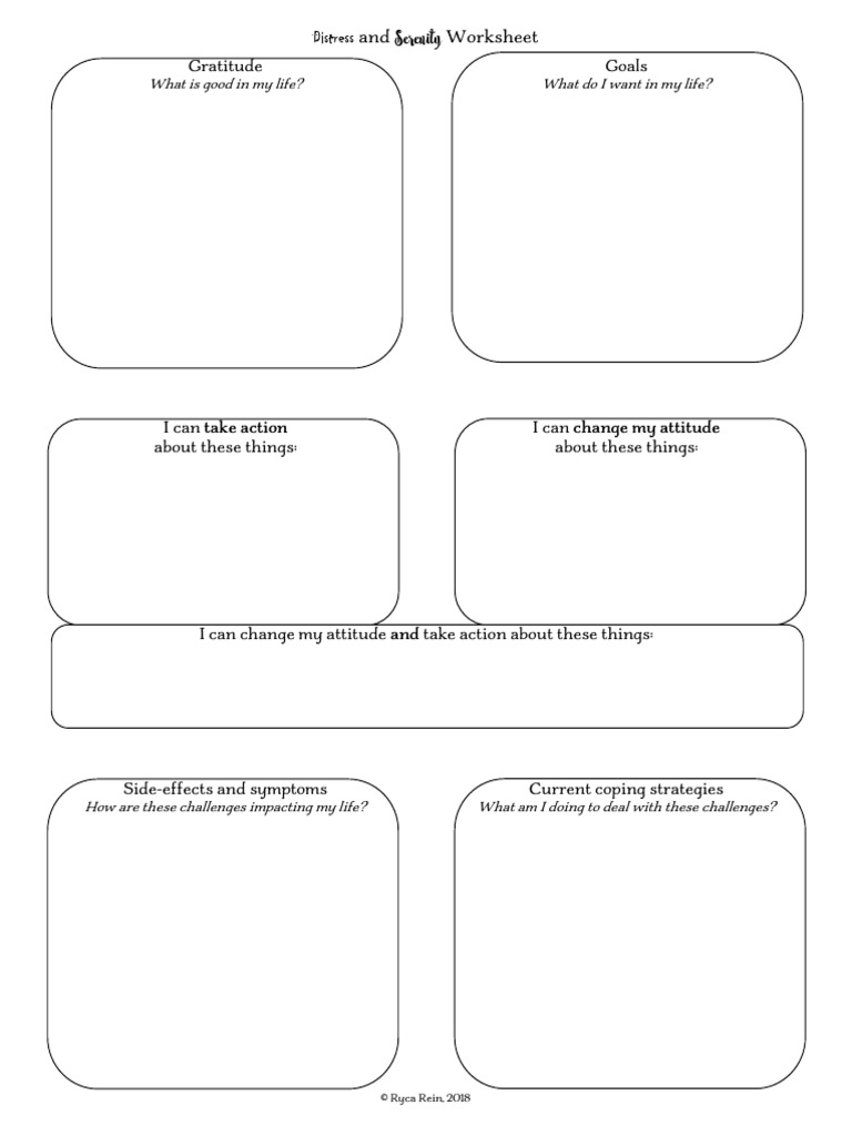 Distress and Serenity Worksheet Text Entry PDF | PDF | Metaphysics Of ...