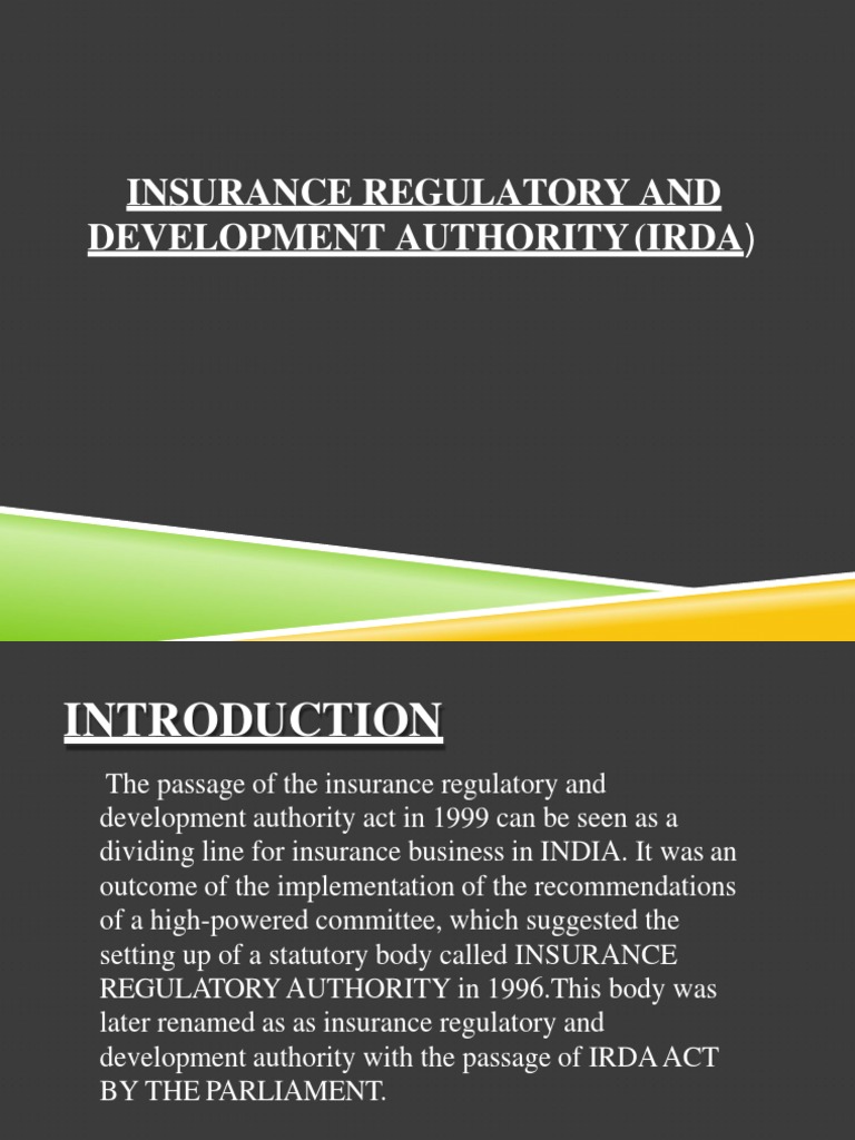 6 IRDA | PDF | Insurance | Government