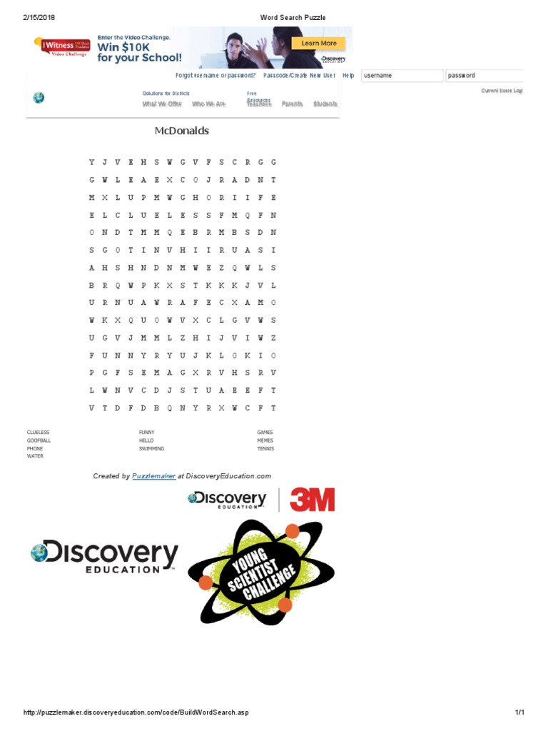 Word Search Puzzle | PDF | Access Control | Cryptography