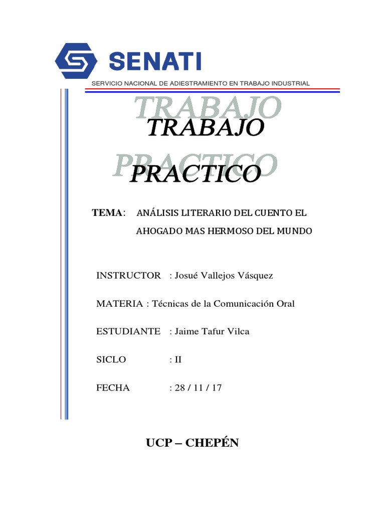 Análisis Literario de Cuento El Ahogado Mas Hermoso Del Mundo | PDF ...